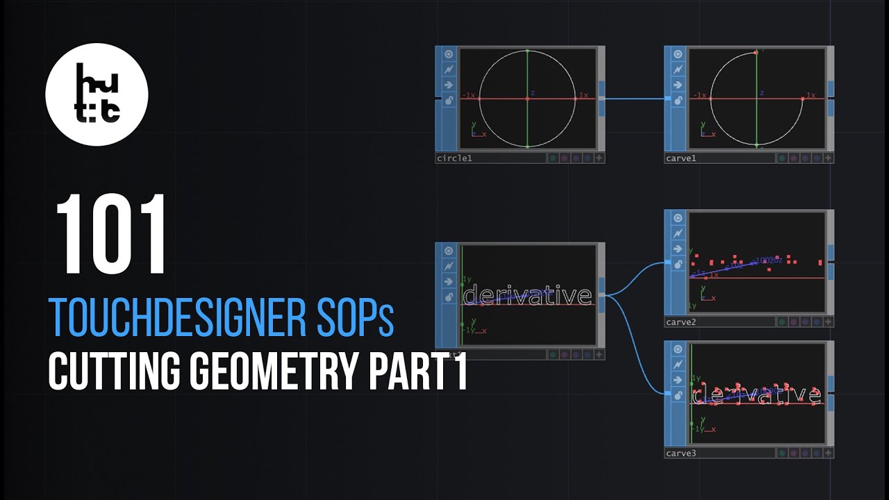 Demystifying TouchDesigner SOPs 07. Cutting Geometry Tools: Boolean, Carve, Clip SOPs