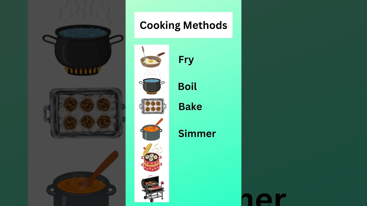 Cooking Methods English Vocabulary!