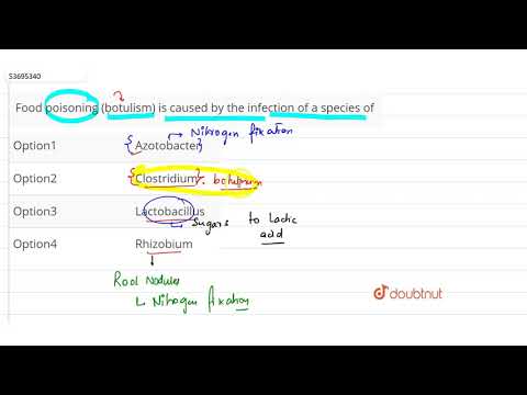 Food poisoning (botulism) is caused by the infection of a species of
