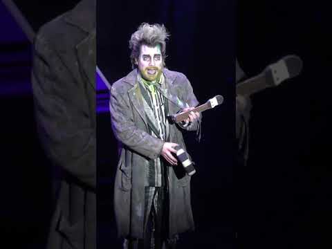 BJ's banjo/ukelele breaks early - Beetlejuice Musical Tour Mishap - Justin Collette