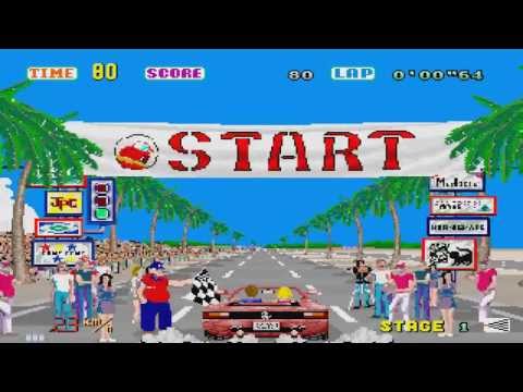 1987 Outrun Passing Breeze Arcade Old School Game Playthrough Retro Game