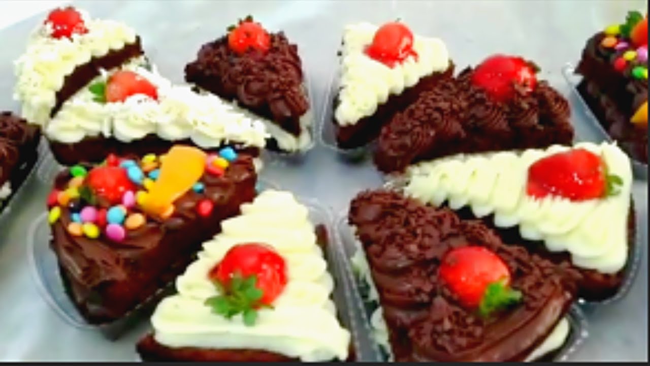 Mini course on decorated sliced ​​cakes