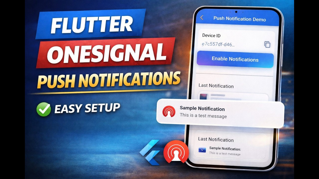 How to Add Push Notifications in Flutter using OneSignal 🚀