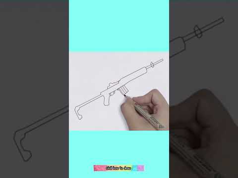 How to draw mini14 gun Lobster Domination #drawing #draw