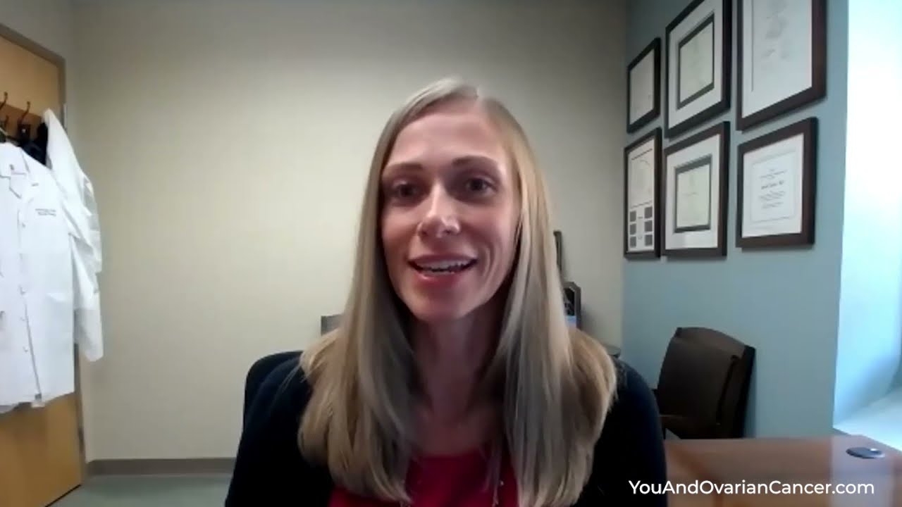 How is immunotherapy used to treat ovarian cancer?