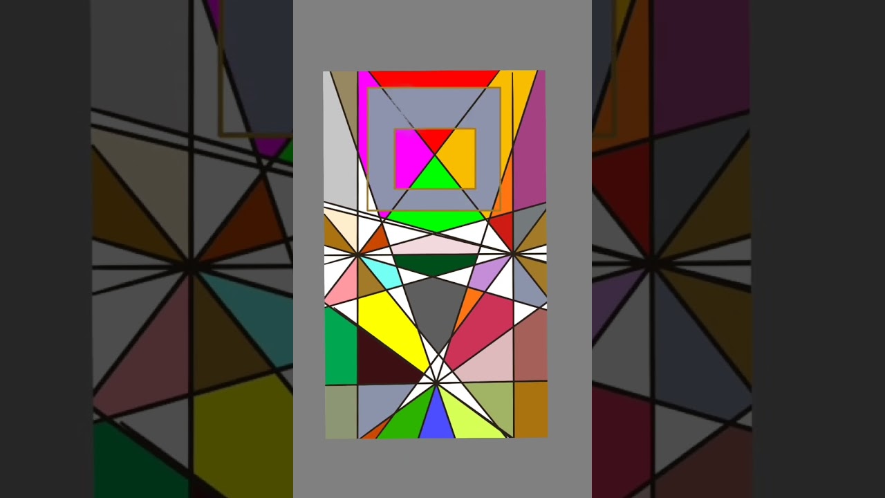 Geometric Abstract painting #abstractart #colorsabstract #geometrydash #geometry