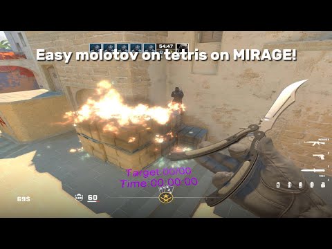 Easy molotov on tetris on MIRAGE!