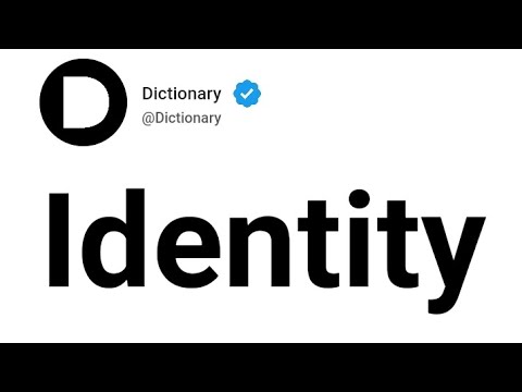 Identity Meaning In English