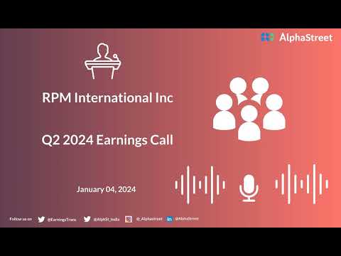 RPM International Inc Q2 2024 Earnings Call