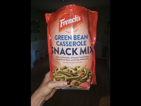 McCormick's Fried Onion Green Bean Casserole Snack Mix Taste Test and Review!!!
