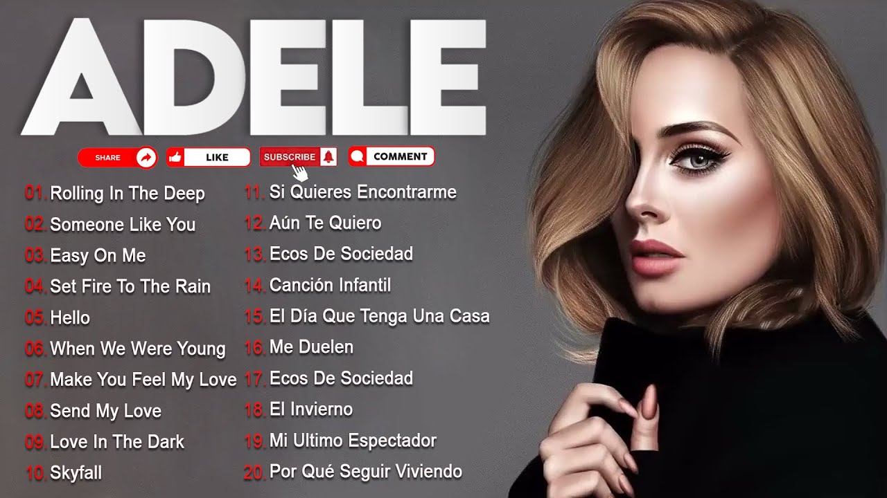 Top Adele Songs Playlist 2025 - Adele Greatest Hits Collection Of All Time - Adele Full Album