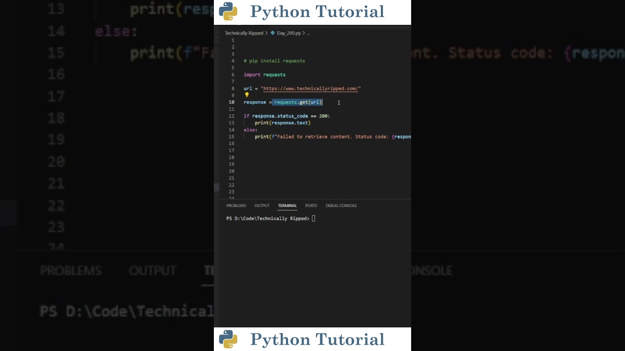 HTTP Requests With Python | Python Tutorial