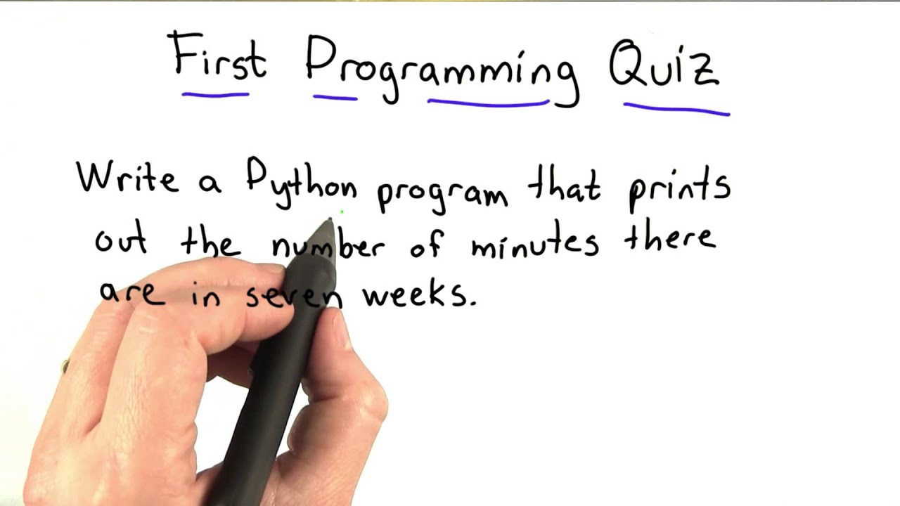 First Programming Quiz