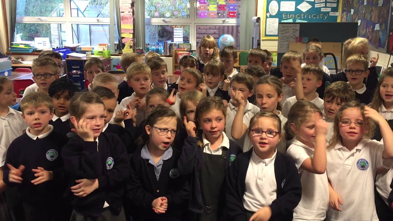 The Grove Primary School sing about good manners.