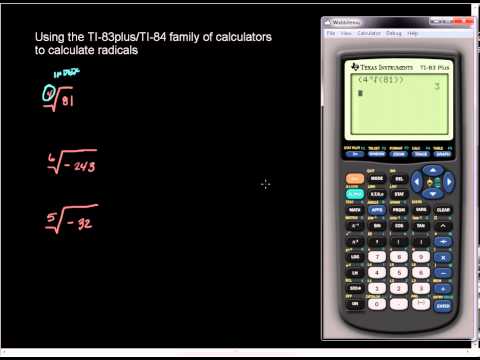 Higher Order Roots on the TI-83plus and TI-84 family of Calculators
