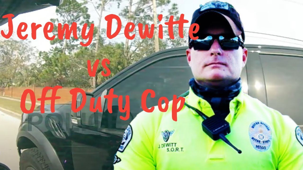 Jeremy Dewitte vs Off Duty Cop Serial Police Impersonator #shorts