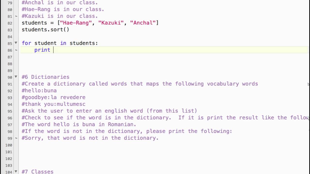 Python Final Review 5