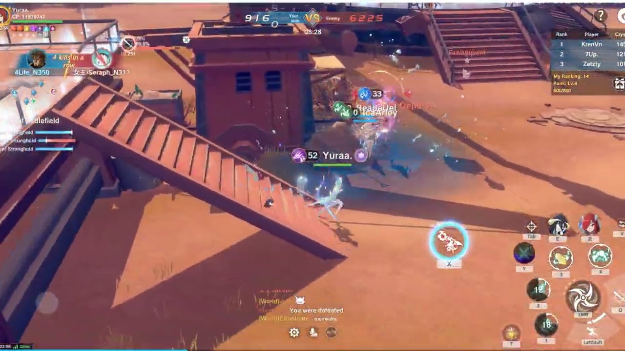 First Ranked Cross Server Crystal Battlefield!! ITS A HELL!!! | The Legend of Neverland