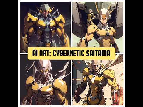 AI Art: Cybernetic Saitama