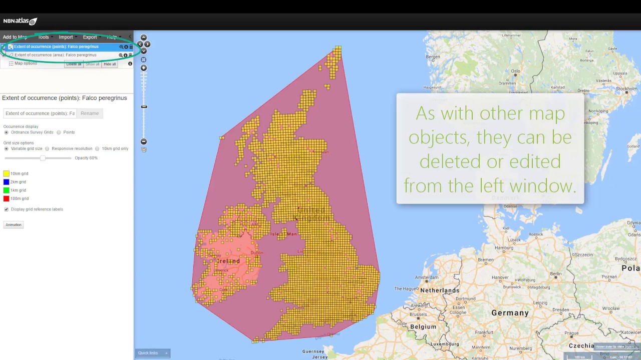 NBN Atlas - Spatial Portal - Area of Occupancy AOO & Extent of Occurrence EOO