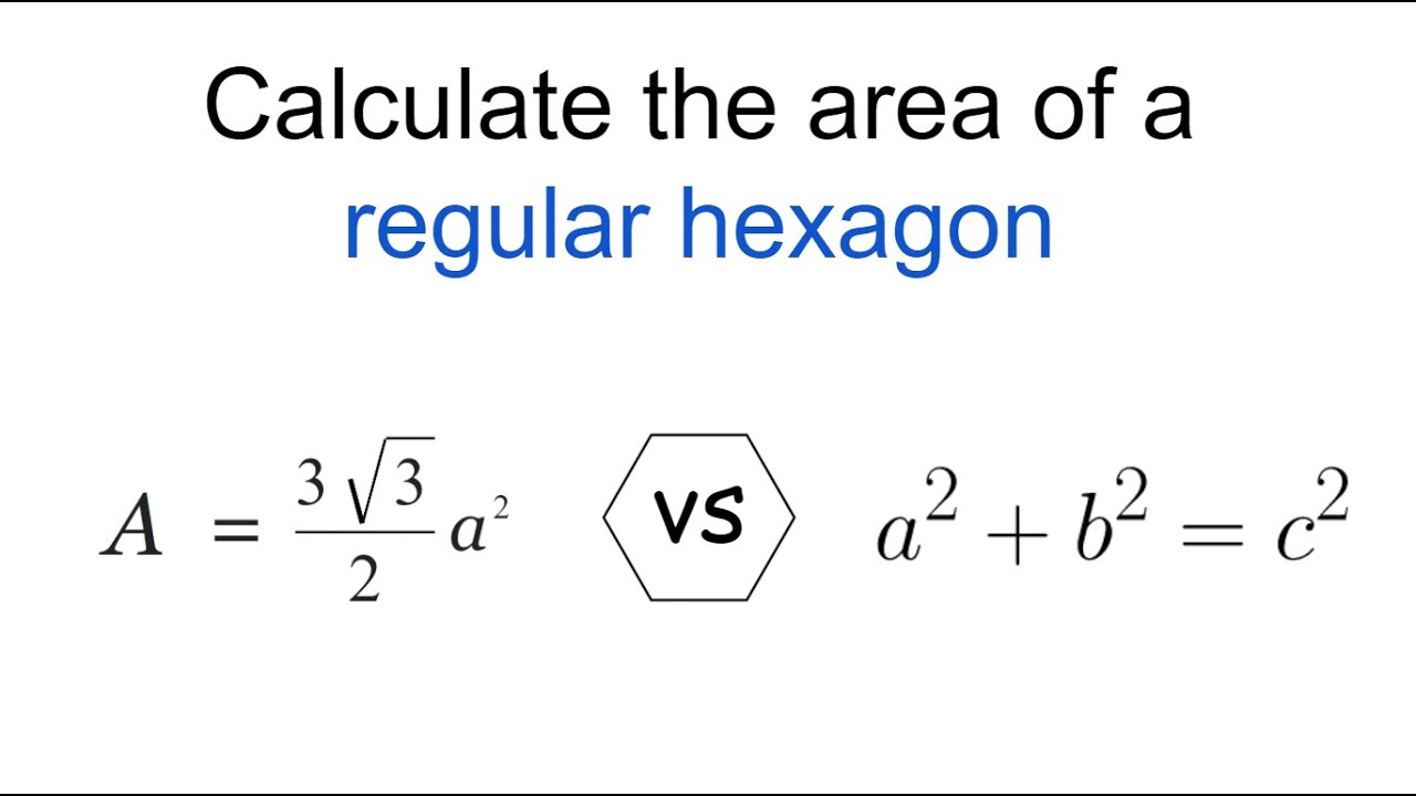 Calculate the area of a regular hexagon   Beginner's Tutorial