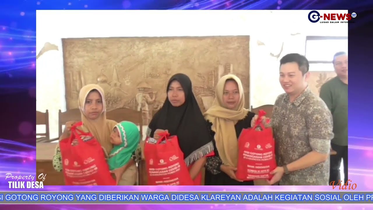 Lega, Warga Klareyan Dapat Bantuan Paket Sembako