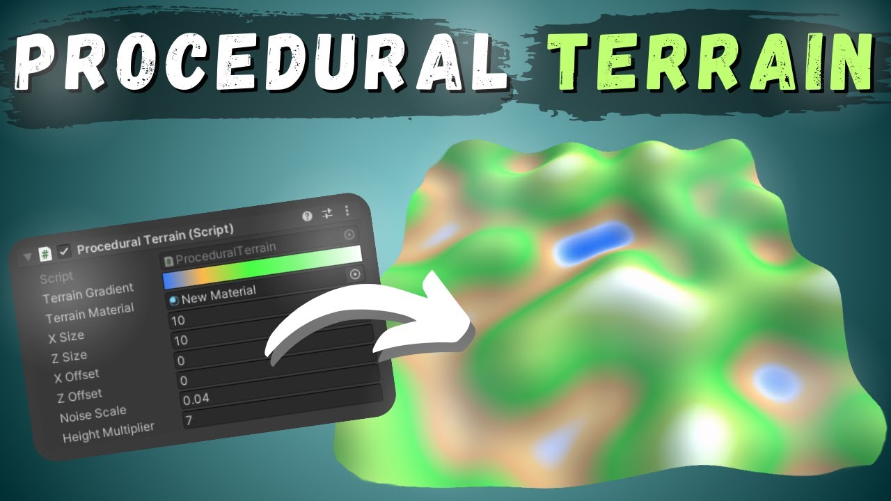 Procedural Terrain Generation In Unity #1 || Color Based On Height, Mesh Generation