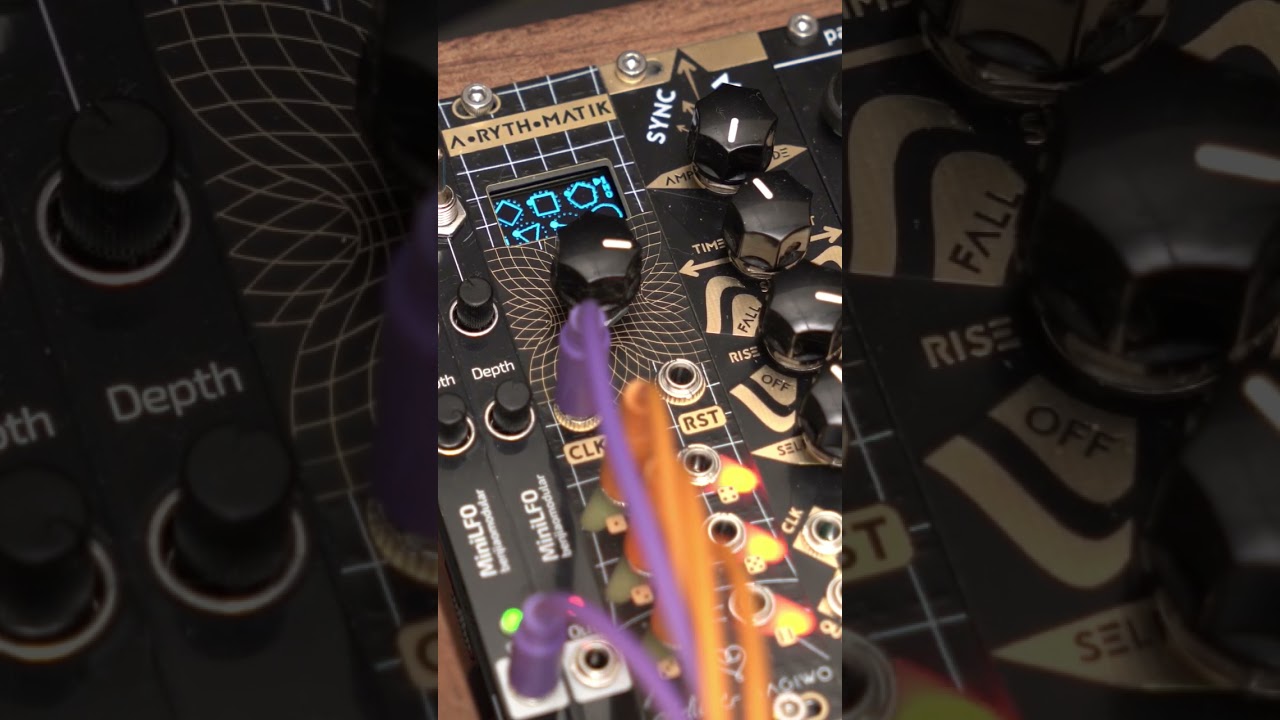 Quick techno jam using the A-RYTH-MATIK rhythm generator from Modulove!#synthdiy #maker
