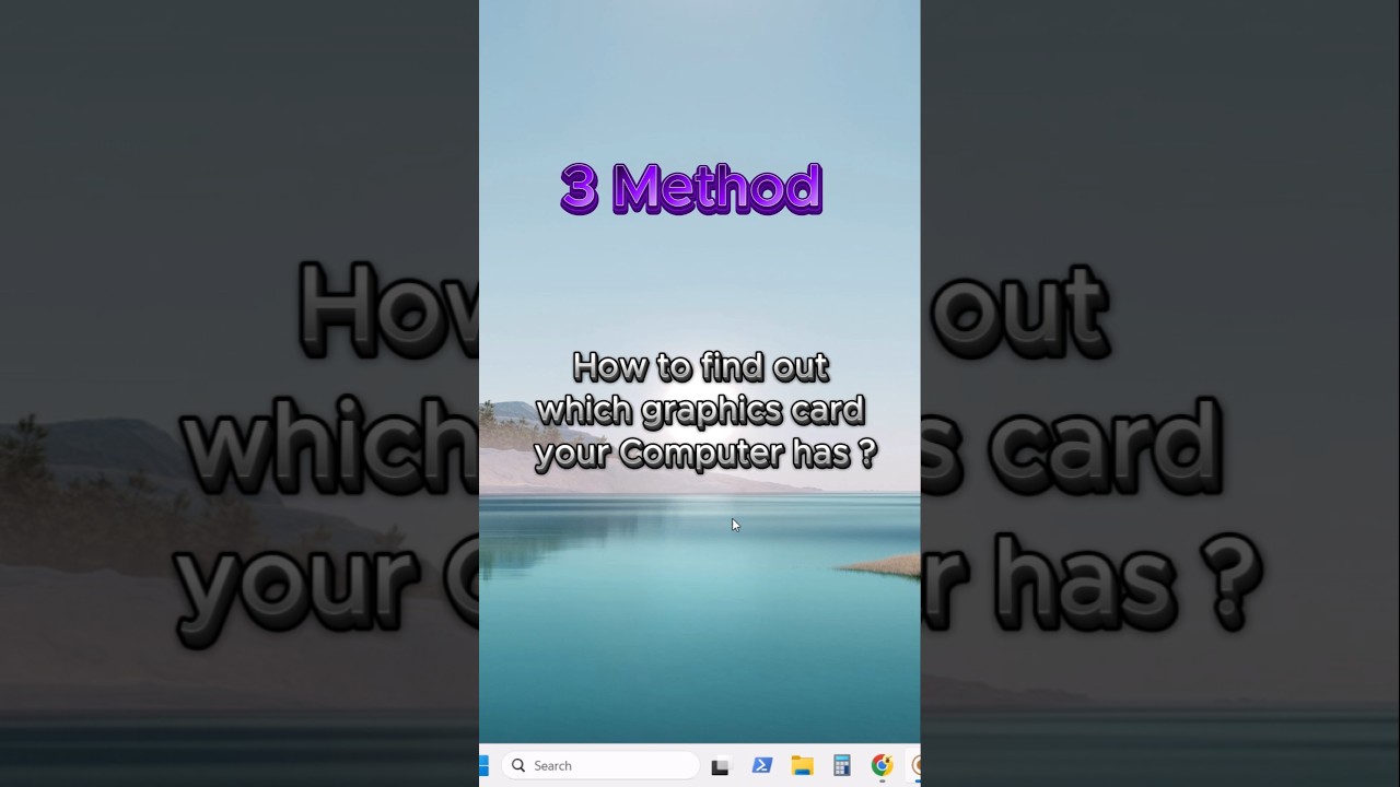 How to check Your Computers Graphics Card ? #shorts #GPU#windows11