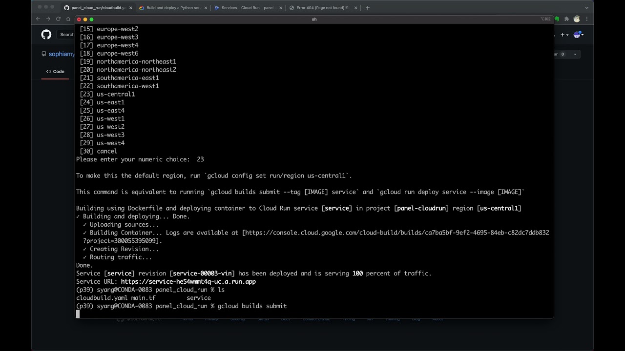 Deploy a Python Visualization Panel App to Google Cloud Run