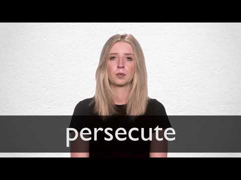 How to pronounce PERSECUTE in British English