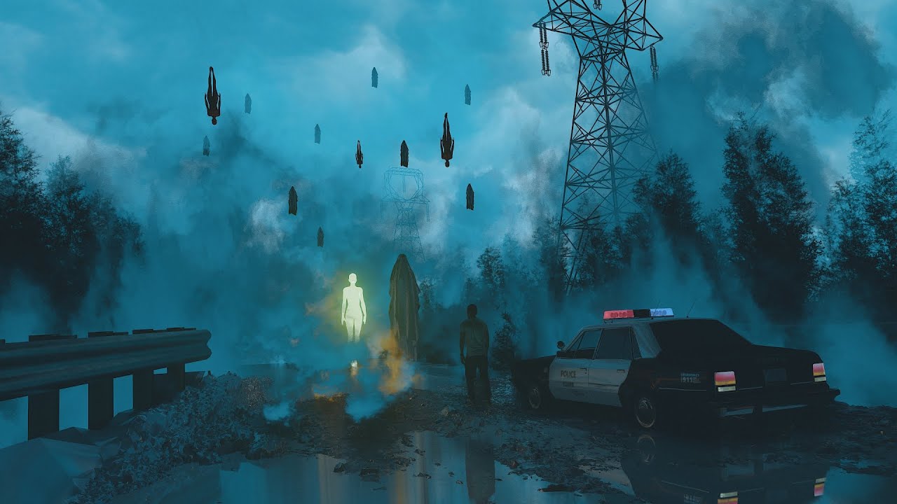 contact concept art 3d in NOMAD SCULPT mobile speed art