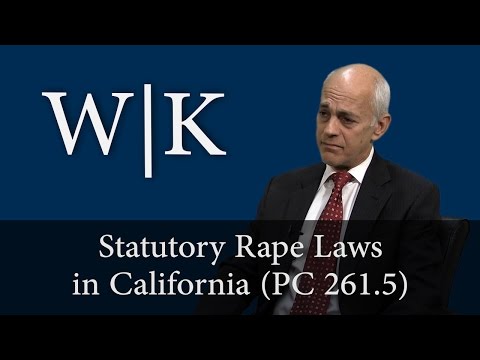 Statutory Rape Laws in California (PC 261.5)