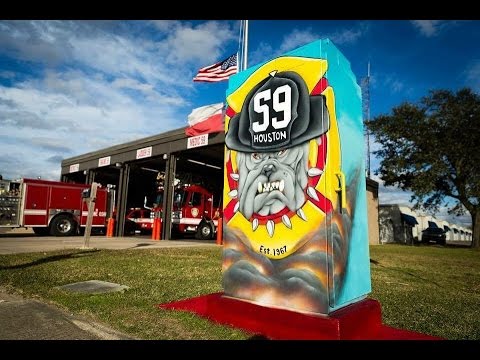 Houston Fire Department Unveils Its First Mini Mural 2016