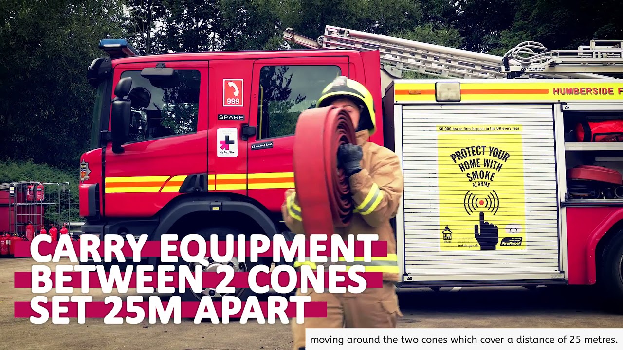 Equipment carry Firefighter Selection Test (Rural test)