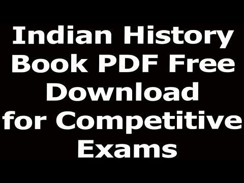 Indian History Book PDF Free Download for Competitive Exams