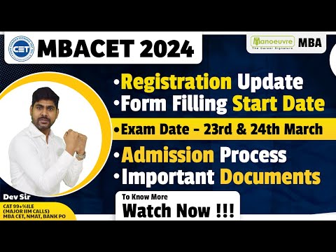 MAH MBA CET 2024 - Registration Update | Form Filling | Admission Process | Documents | Exam Date