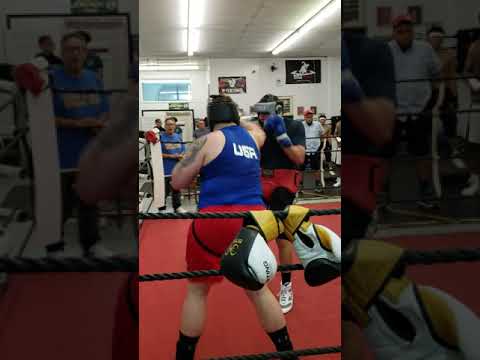 Jesus flores sparring at canal street boxing gym ( Lawrence Massachusetts) 2019