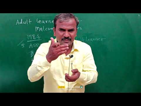 SET NET p1 Characteristics Of Adult Learner In English@DGK Sir