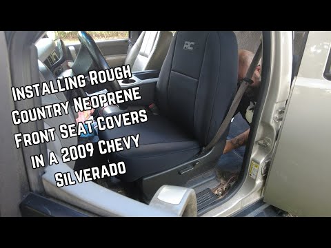 Installing Rough Country Neoprene Front Seat Covers in a 2009 Chevy Silverado