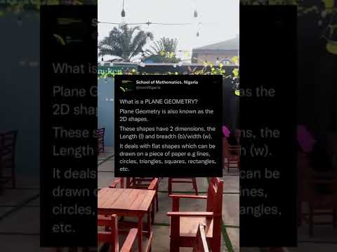What is Plane Geometry?