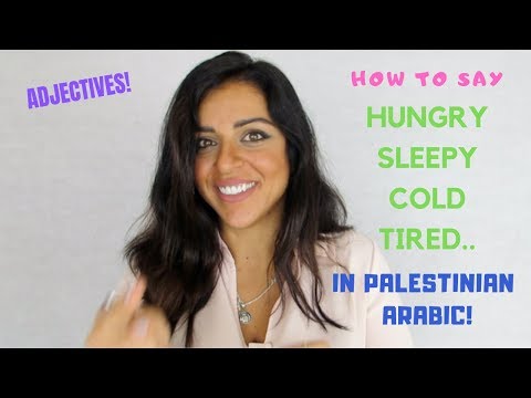 HUNGRY, COLD, TIRED, BORED, SLEEPY IN PALESTINIAN ARABIC! ADJECTIVES