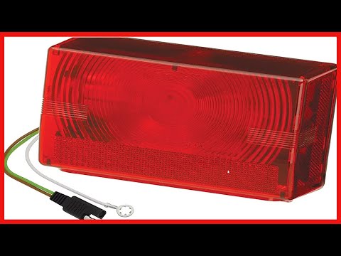 Wesbar 403075 Submersible Tail Light, Over 80 Wide Trailer, RightCurbside Black