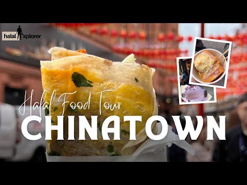 Chinatown London Halal Food Tour Vlog | Dessert | Street Food | Jianbing | HK French Toast |