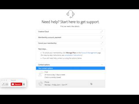 adobe disables chat support