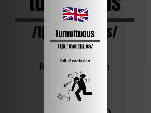 How to Pronounce tumultuous in English-British Accent #britishpronounciation #english