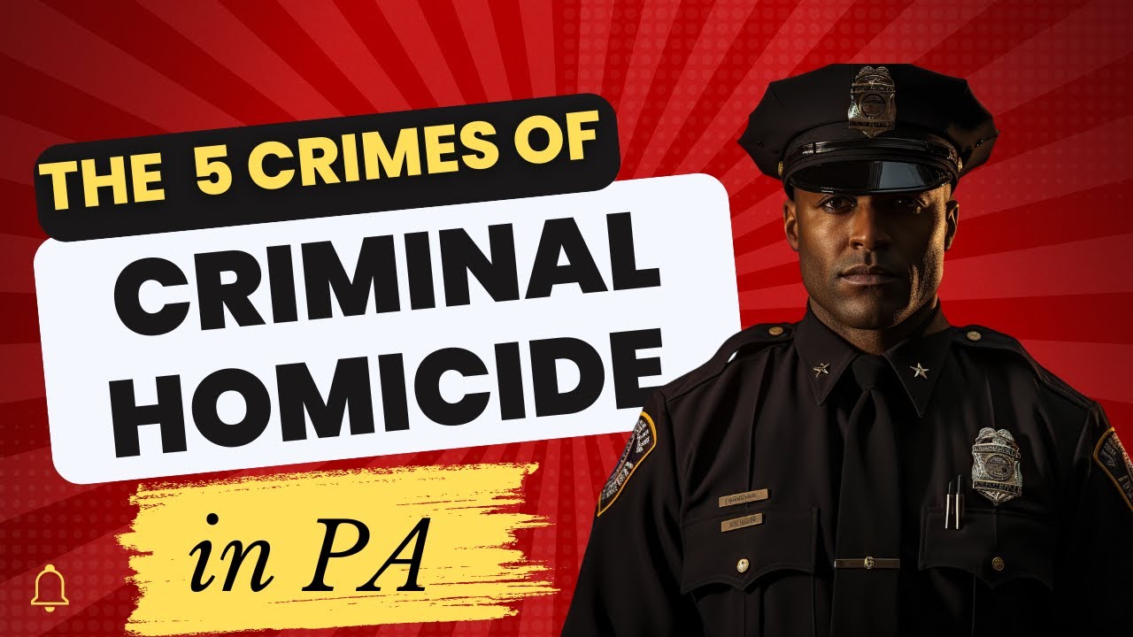 #CriminalDefense and #PersonalInjury Podcast - The 5 degrees of Criminal Homicide in Pennsylvania.