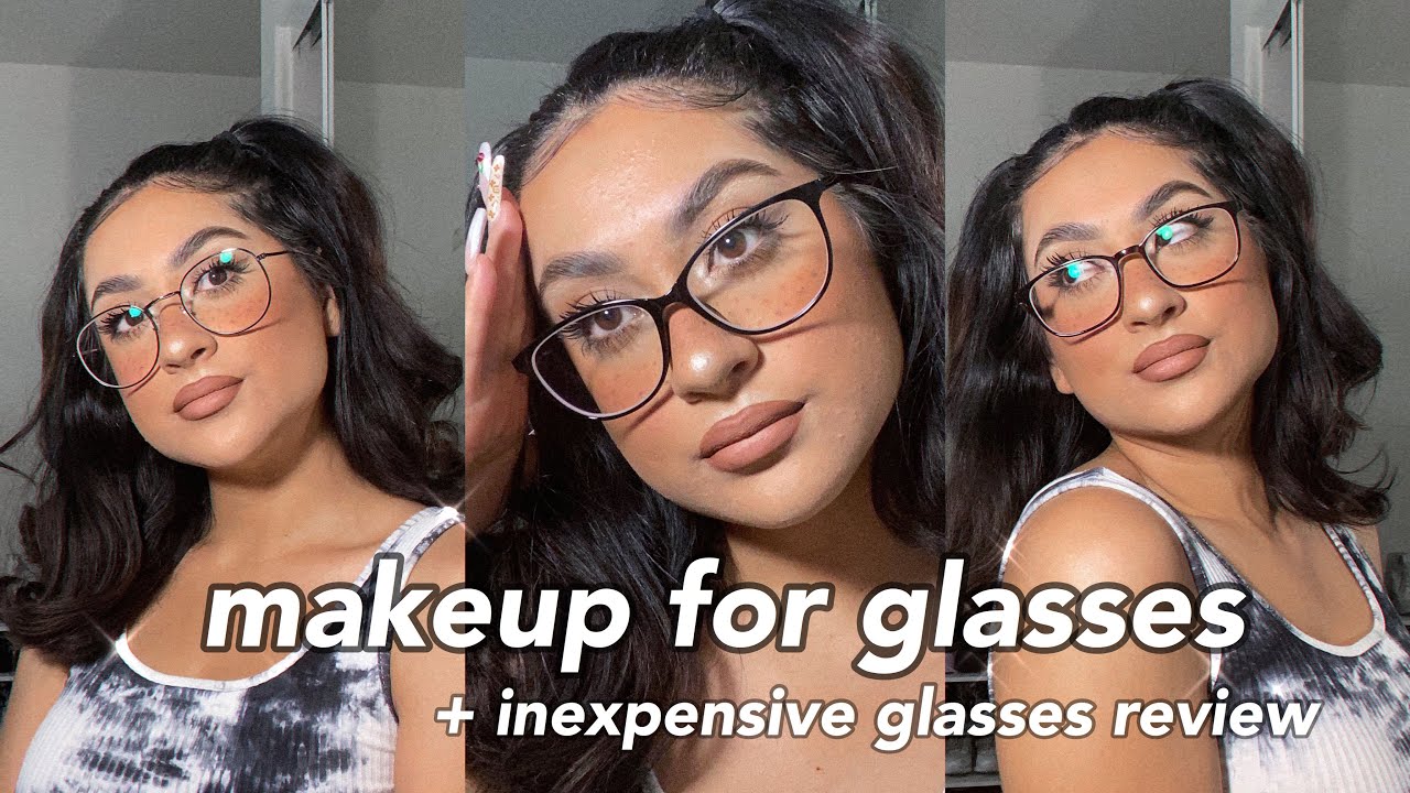 simple / easy makeup for glasses + Cheap SmartBuy Collection Glasses Review