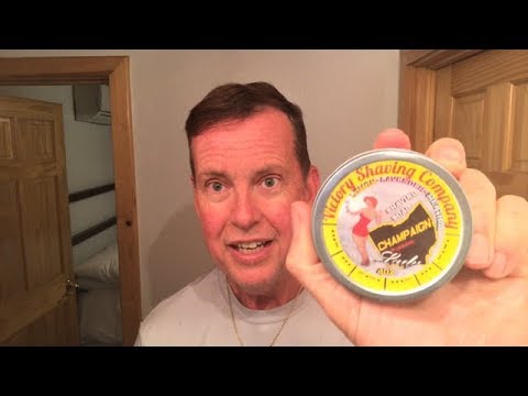 A Shave from Lake Tahoe with Victory Shaving Company - Champaign Lady Shaving Soap.