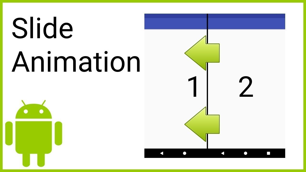 Transition animation| sliding activity| android studio